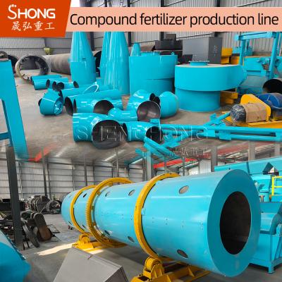 China Carbon Steel Rotary Drum Granulator for NPK Compound Fertilizer Production Line with 18-20t/h Capacity and Customized Voltage for sale