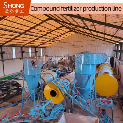 China NPK Compound Fertilizer Production Line 15 Tons Per Hour for Ball Shape Granules with Ammonium Nitrate Compatibility for sale