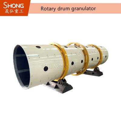 China SH Series Rotary Drum Fertilizer Granulator Machine with 5-8 t/h Capacity, 11KW Power and Corrosion Resistant Lining for sale