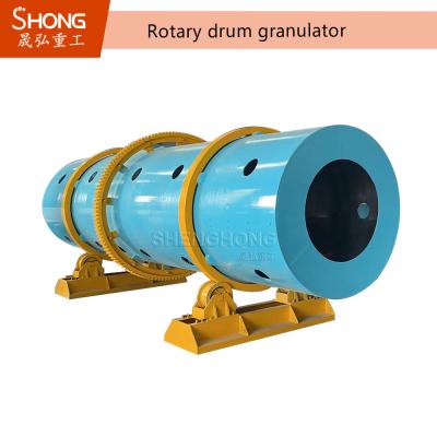 China Rotary Drum Granulator for Organic Fertilizer with 95% Granulation Ratio, 1-10mm Pellet Size, and Carbon Steel Build for sale