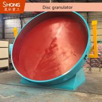 China Disc Granulator with 95% Granulation Ratio Adjustable Pan Angle for Round Ball Fertilizer Granules for sale
