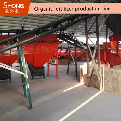China Organic Fertilizer Production Line with Sterilization and Deodorization for 3-5 T/H Output and 95% Granulation Ratio for sale