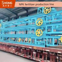 China Wear Resistant Alloy Steel Roller Extrusion NPK Fertilizer Production Line with Tungsten Carbide Hardened Surface and Replaceable Roller Shell for sale