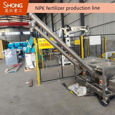 China NPK Fertilizer Production Line with Anti-Caking Coating and Automatic Weighing Bagging System Featuring Rotary Drum Coating for sale