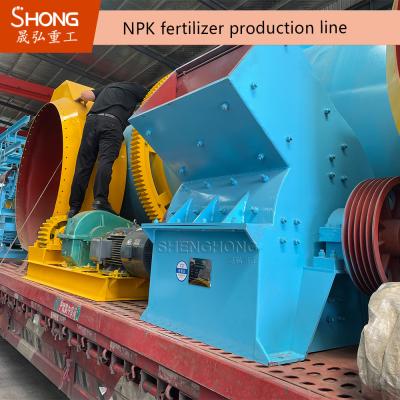 China Dry Type Double Roller Granulator Line for Fertilizer and Chemicals with 1-10 Tons Per Hour Capacity and Stainless Steel Construction for sale