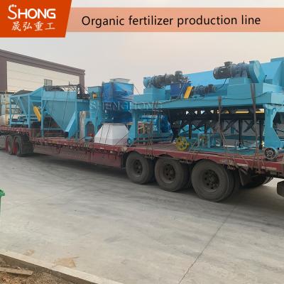 China Fully Automatic PLC Controlled Organic Fertilizer Production Line with 5-15 T/H Capacity for sale