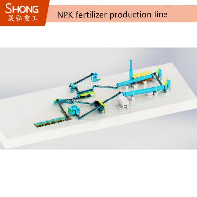 China Dust Free NPK Fertilizer Granulation Plant with Low Maintenance Design and Easy Operation for Fertilizer Factory for sale