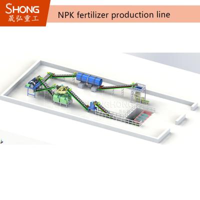 China Compact Structure NPK Fertilizer Granulation Plant with Space Saving Design and 1-10 T/H Capacity for sale
