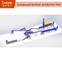 China Automatic Compound Fertilizer Production Line with 10 T/H Capacity and PLC Control for Continuous Granulation for sale