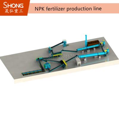 China High Density Uniform Granule NPK Fertilizer Production Line with Roller Press Granulation for sale