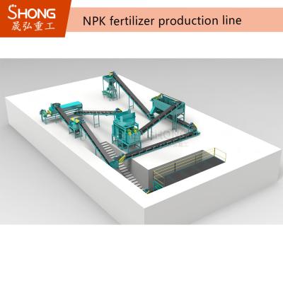 China OEM Customized NPK Fertilizer Granulation Equipment with Roller Press Granulation and 1-20 T/H Capacity for sale