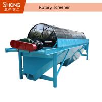 China 1-10 t/h Rotary Screener Fertilizer Screening Machine for 2-10mm Granule Grading in Carbon Steel for sale