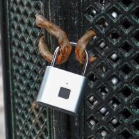 China Outdoor Gate Smart Fingerprint Padlock Keyless Biometric Pad Lock Water Resistant for sale