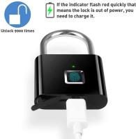 China Fingerprint Padlock Smart Keyless Thumbprint Biometric Fingerprint Lock for sale
