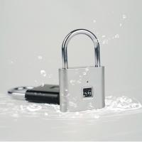 China Portable Smart Fingerprint Padlock USB Charging Keyless Quick Unlock Anti Theft for sale
