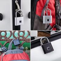 China Mini Smart Padlock One Touch Open Smart Security Keyless Padlock for Luggage Handbags for sale