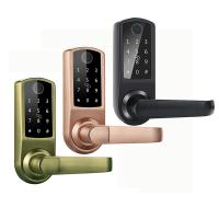 China Fingerprint Password APP Intelligent Door Lock Keyless Entry Aluminium Alloy for sale