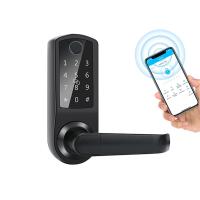 China Fingerprint Password APP Intelligent Door Lock Keyless Entry Aluminium Alloy for sale