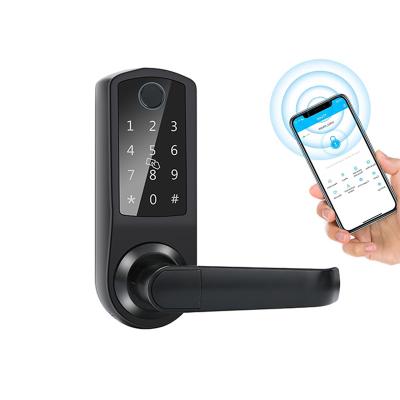 China Fingerprint Password APP Intelligent Door Lock Keyless Entry Aluminium Alloy for sale