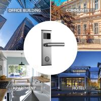 China Card / Key Unlocked Hotel Smart Door Lock With Management Software System for sale