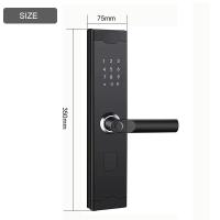 China USB Port Emergency Keyless Digital Fingerprint Door Lock 304 Stainless Steel for sale