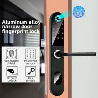 China Slim European Standard Mortise Smart Fingerprint Door Lock With TT LOCK APP for sale