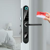 China Slim European Standard Mortise Smart Fingerprint Door Lock With TT LOCK APP for sale