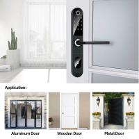 China WIFI Gateway Fingerprint Intelligent Door Lock For Aluminum Door for sale
