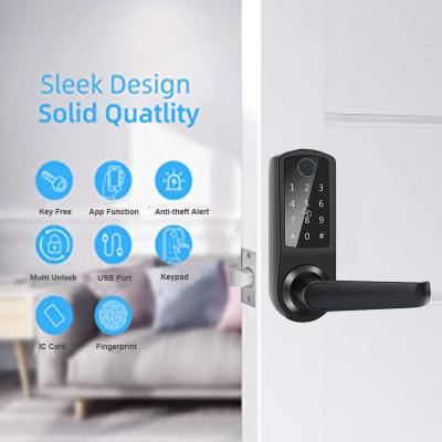 China Anti Theft Smart Fingerprint Door Lock With CE FCC Certification for sale