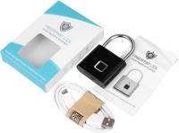 China Weatherproof 	Smart Fingerprint Padlock Zinc Alloy MICRO USB for sale