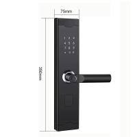China USB Charging Port Fingerprint Door Lock Home Keyless Door Lock With App TT Lock for sale