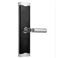 China Biometric Smart Fingerprint Door Lock Aluminum Alloy 6V 4x AA Batteries for sale