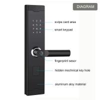 China Anti Peeping Smart Fingerprint Door Lock Password Lock Smart Home Door Lock for sale