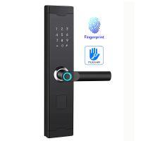 China USB Charging Port Fingerprint Door Lock Home Keyless Door Lock With App TT Lock for sale