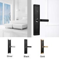 China Staineless Steel Gold Color Hotel Smart Card Door Locks for Hotel Apartment Office for sale