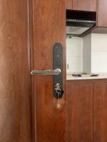 China Slim Body Fingerprint Password TTlock App Controlled Door Lock with 4 pcs AAA Battery for sale
