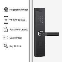 China TUYA USB Port Smart Home Door Lock Emergency Push Pull Direction For Front Door for sale