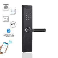China Security Biometric Smart Fingerprint Door Lock Aluminum Alloy For Front Door for sale