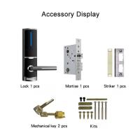 China Zinc Alloy Free Software Hotel Key Card Door Locks for Wooden Door for sale