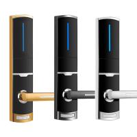 China 310*72mm Zinc Alloy Hotel Electronic Smart Door Locks with RFID Card and Mechanical Key for sale