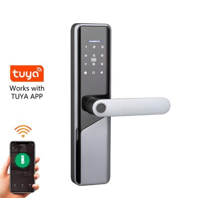 China Card Password Tuya Deadbolt Keyless Smart Fingerprint Door Lock Smart Locks for sale