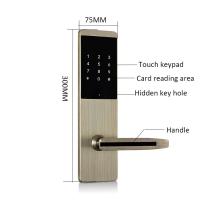 China High Security Touch Keypad Apartment Smart Door Lock With Smart TTlock APP for sale