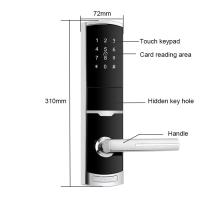 China 4 Pcs AA Battery Support Keyless Digital Door Lock with Password TTlock Smart Card for sale