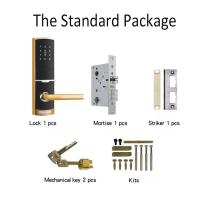 China 4 Pcs AA Battery Support Keyless Digital Door Lock with Password TTlock Smart Card for sale