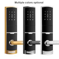 China 4 in 1 Keyless Entry Password Apartment Smart Door Lock with 4pcs AA Battery for sale