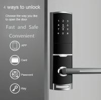 China 4 in 1 Keyless Entry Password Apartment Smart Door Lock with 4pcs AA Battery for sale