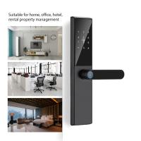 China Aluminum Alloy Smart Home TTlock Keyless Digital Door Lock Biometric Fingerprint Door Lock for sale
