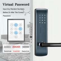 China Alkaline Battery Apartment Smart Door Lock 72mm Keyless Entry Door Lock for sale