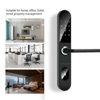 China Slim Type Aluminum Alloy TTlock Electronic Smart Door Locks for Apartment Home Office for sale