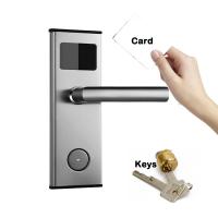 China Hotel 240mm Electronic Card Door Lock 125KHz Card Reader Door Lock for sale